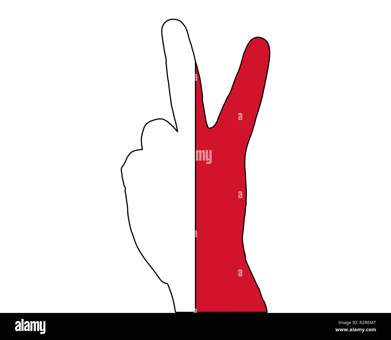 malta hand signal Stock Photo - Alamy