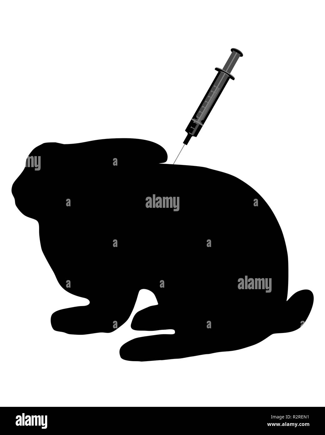 vaccination for rabbits Stock Photo - Alamy