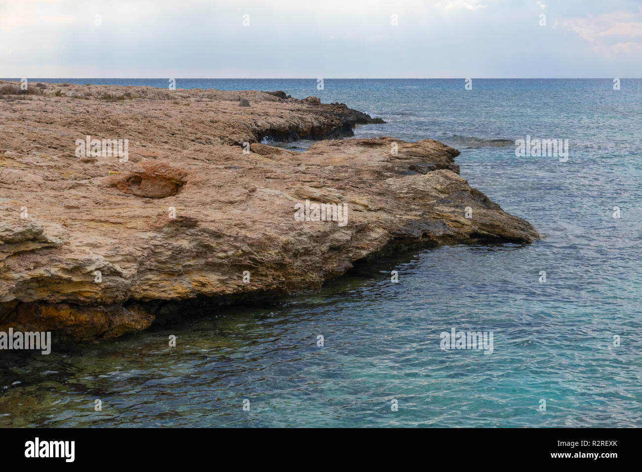 Sea near Ayia Napa on island of Cyprus Stock Photo - Alamy