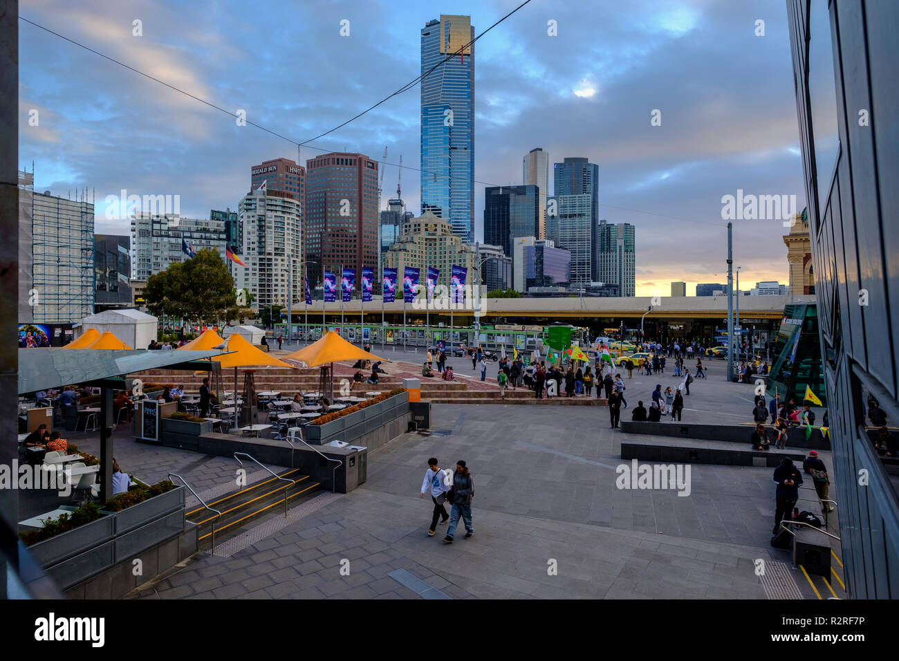 Federation Square - Melbourne Stock Photo - Alamy