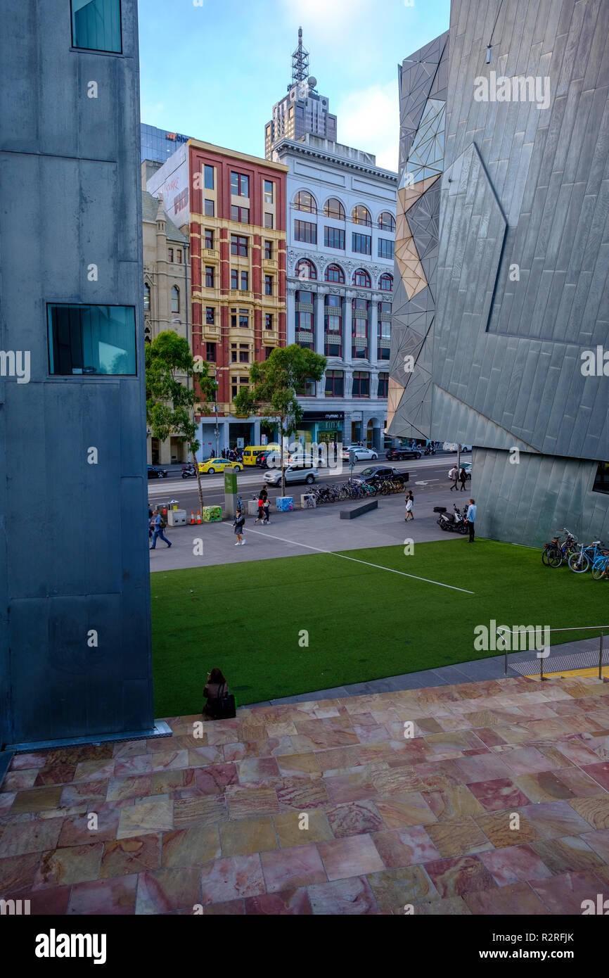 Federation Square - Melbourne Stock Photo - Alamy