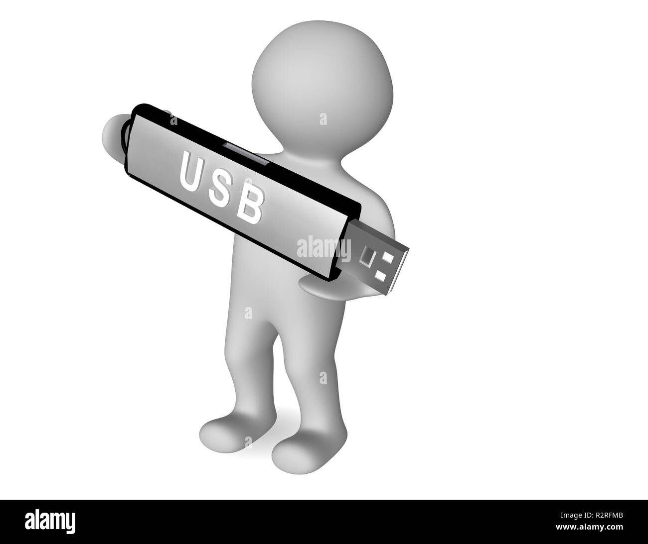 Stick figure computer Black and White Stock Photos & Images - Alamy