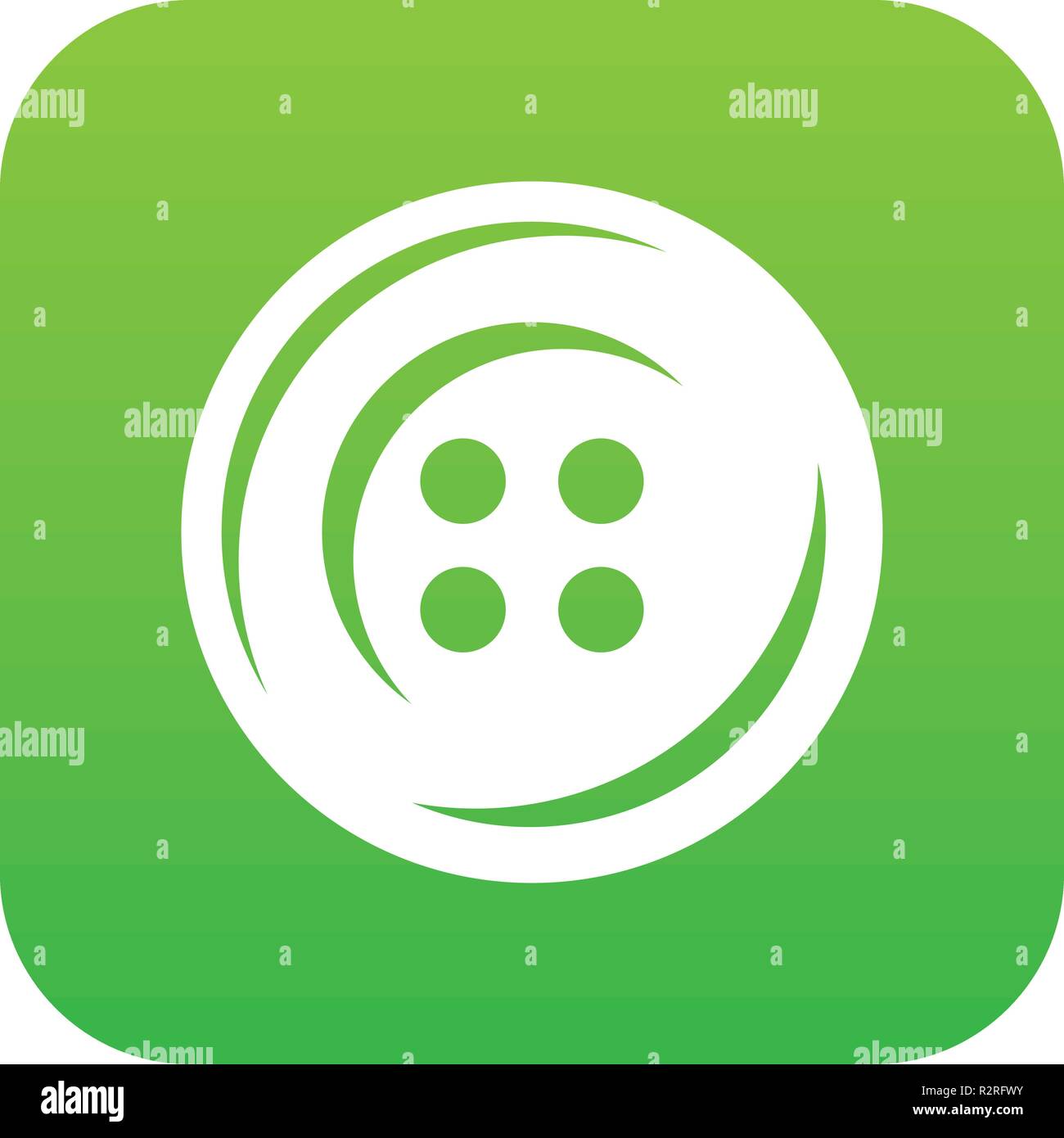 Fashion button icon green vector Stock Vector Image & Art - Alamy