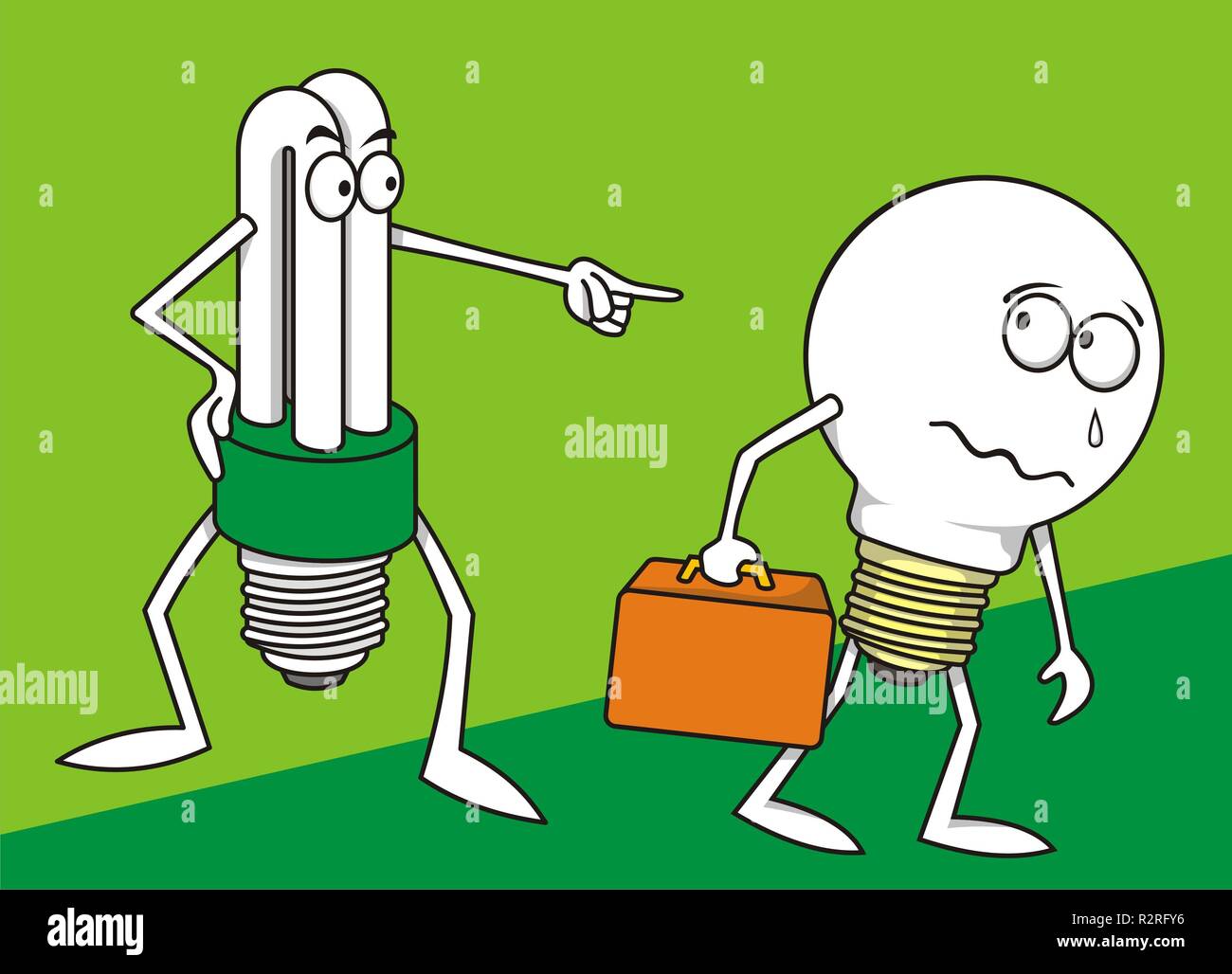 Cartoon cfl lamp hi-res stock photography and images - Alamy