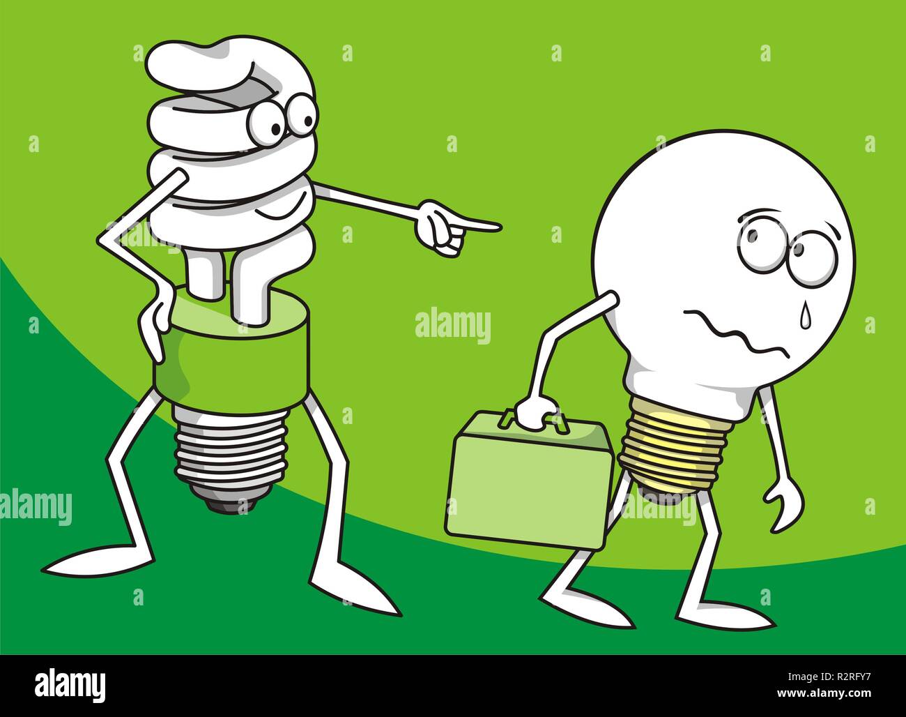 Cartoon cfl lamp hi-res stock photography and images - Alamy