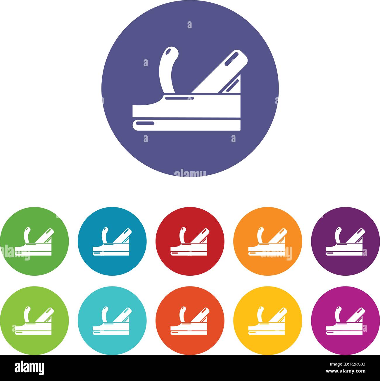 Plane icons set vector color Stock Vector Image & Art - Alamy