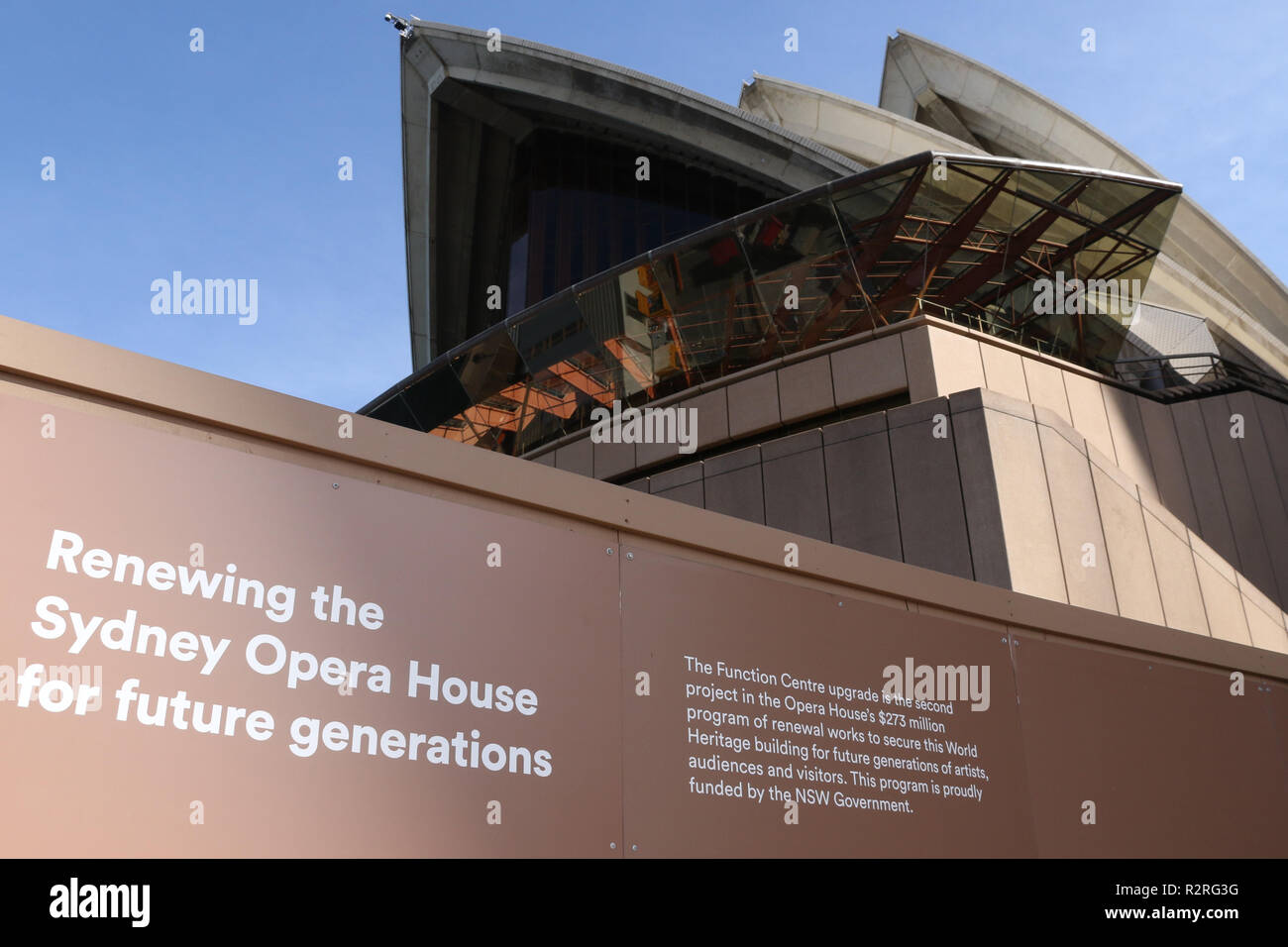 Sydney Opera House Renewal Project Function Centre Upgrade Stock Photo ...