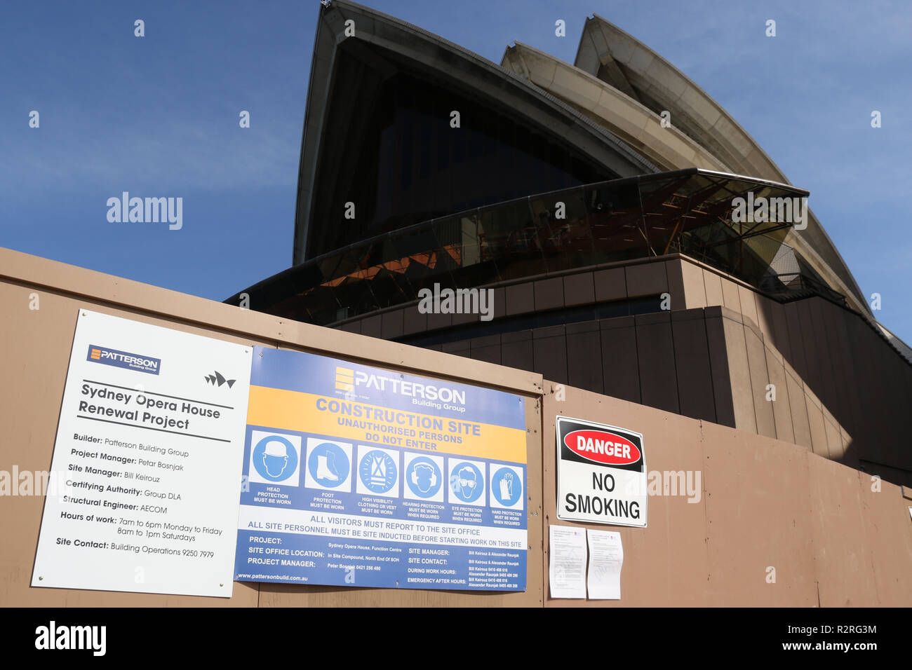 Sydney Opera House Renewal Project Function Centre Upgrade Stock Photo ...