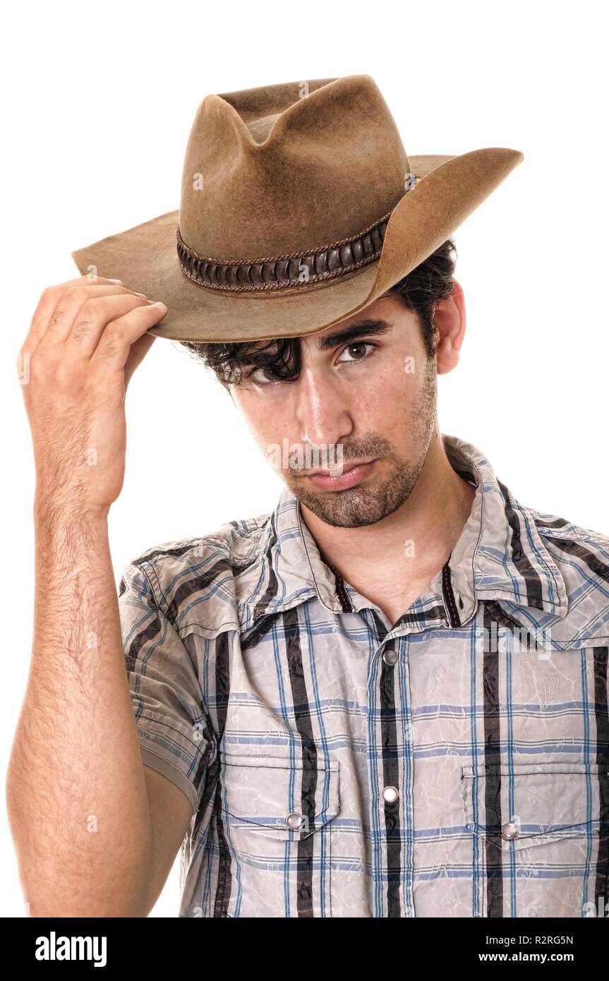 Cowboy profile face hi-res stock photography and images - Alamy