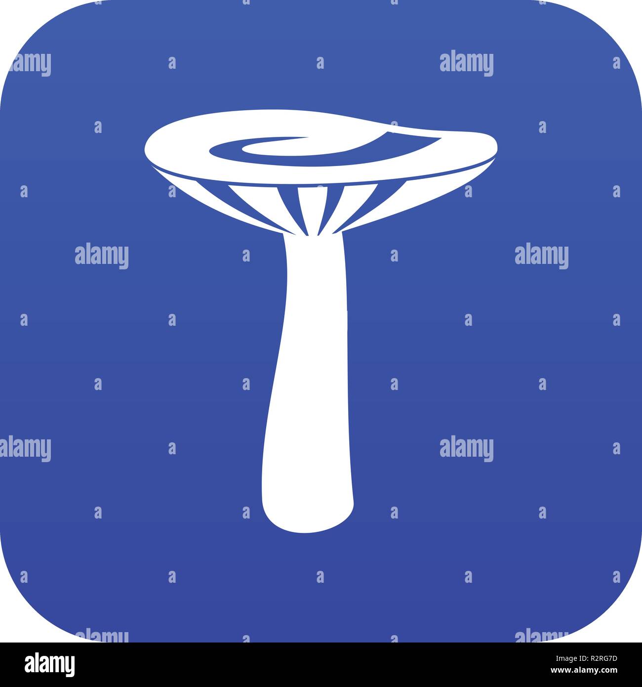 Mushroom icon digital blue Stock Vector Image & Art - Alamy