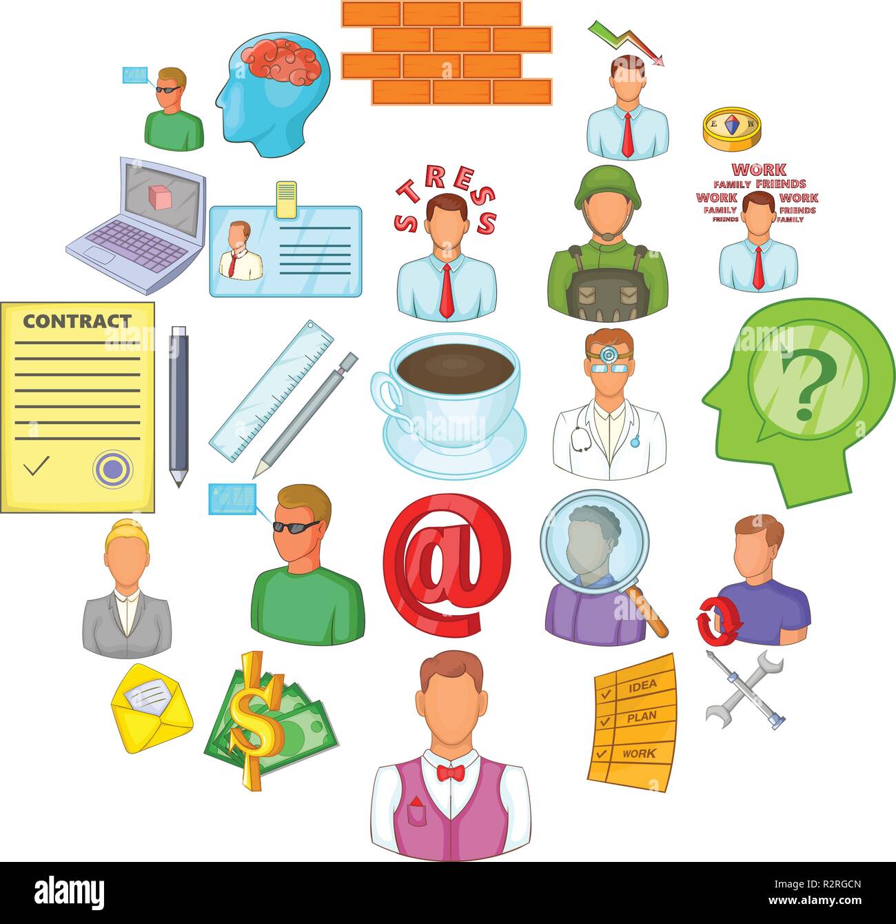 Difficult meeting Stock Vector Images - Alamy