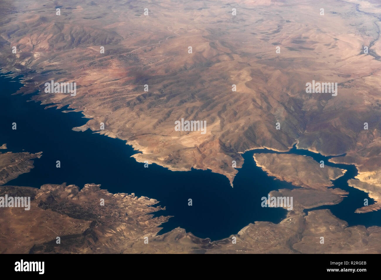Top view of Kizilirmak river in Turkey Stock Photo - Alamy