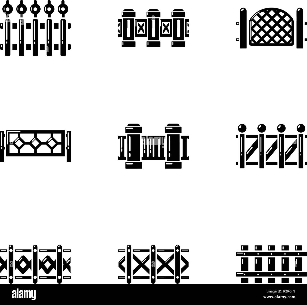 Paddock icons set, simple style Stock Vector Image & Art - Alamy