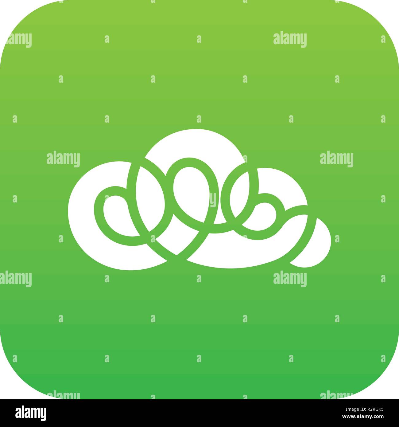Element cloud icon green vector Stock Vector Image & Art - Alamy
