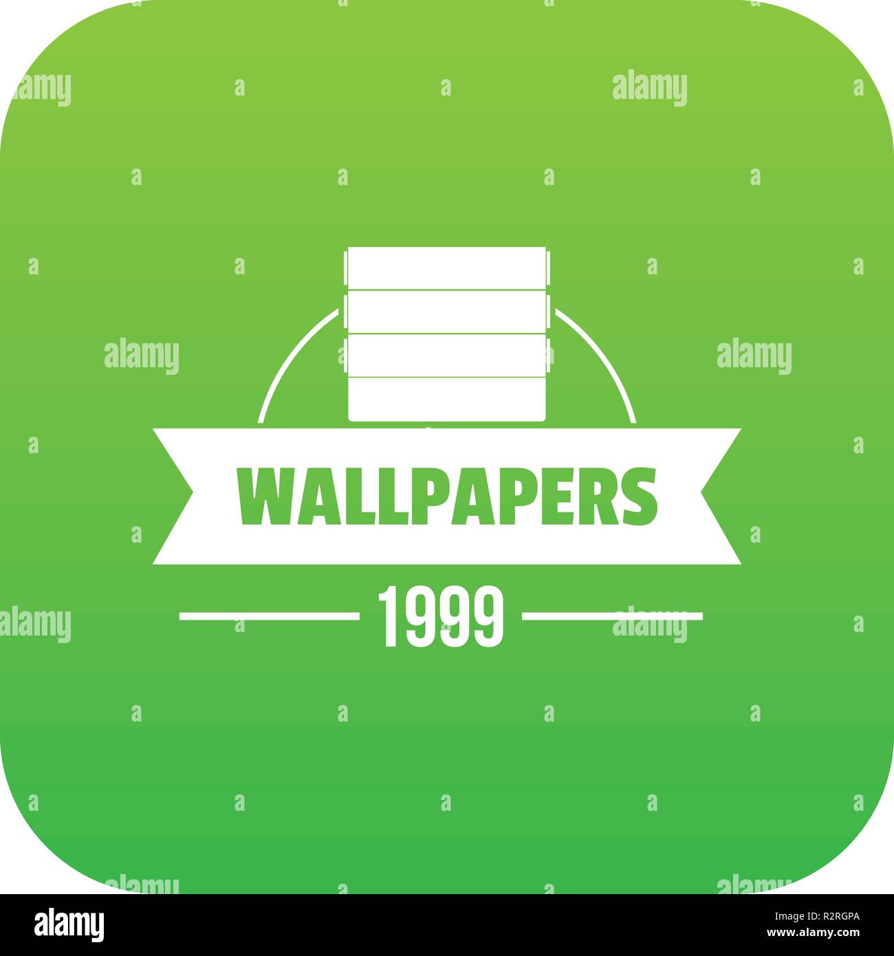 Wallpaper icon green vector Stock Vector Image & Art - Alamy