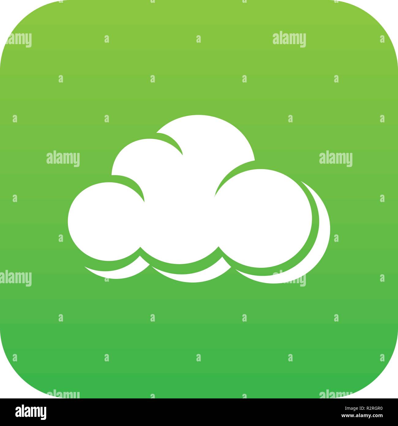 Web cloud icon green vector Stock Vector Image & Art - Alamy