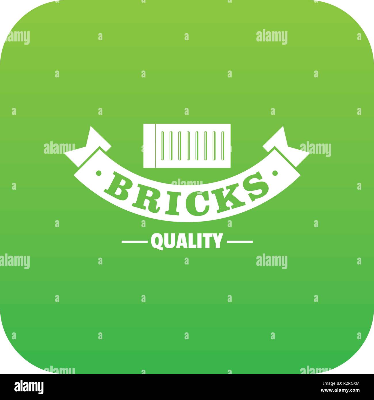 Brick icon green vector Stock Vector Image & Art - Alamy
