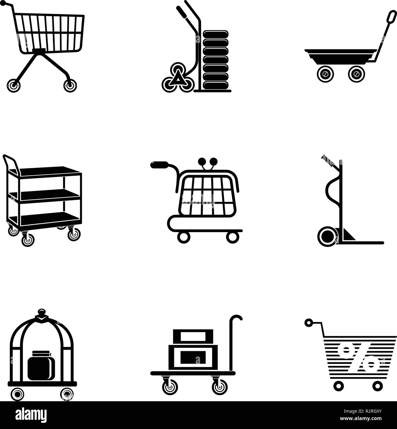 Wholesale icons set, simple style Stock Vector Image & Art - Alamy