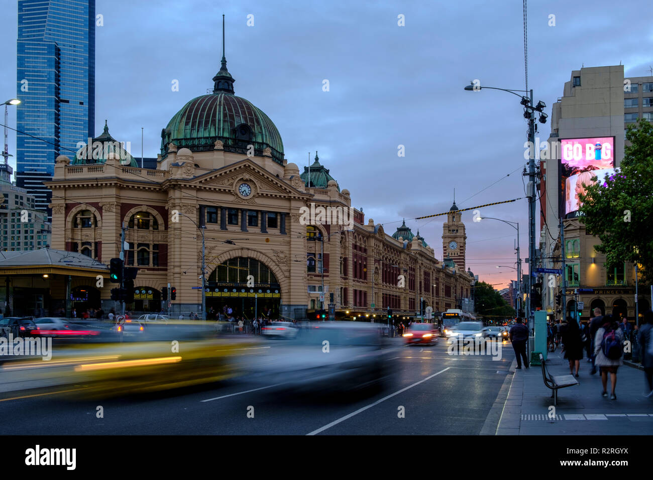 Flinders Street Railway Station Stock Photo - Alamy