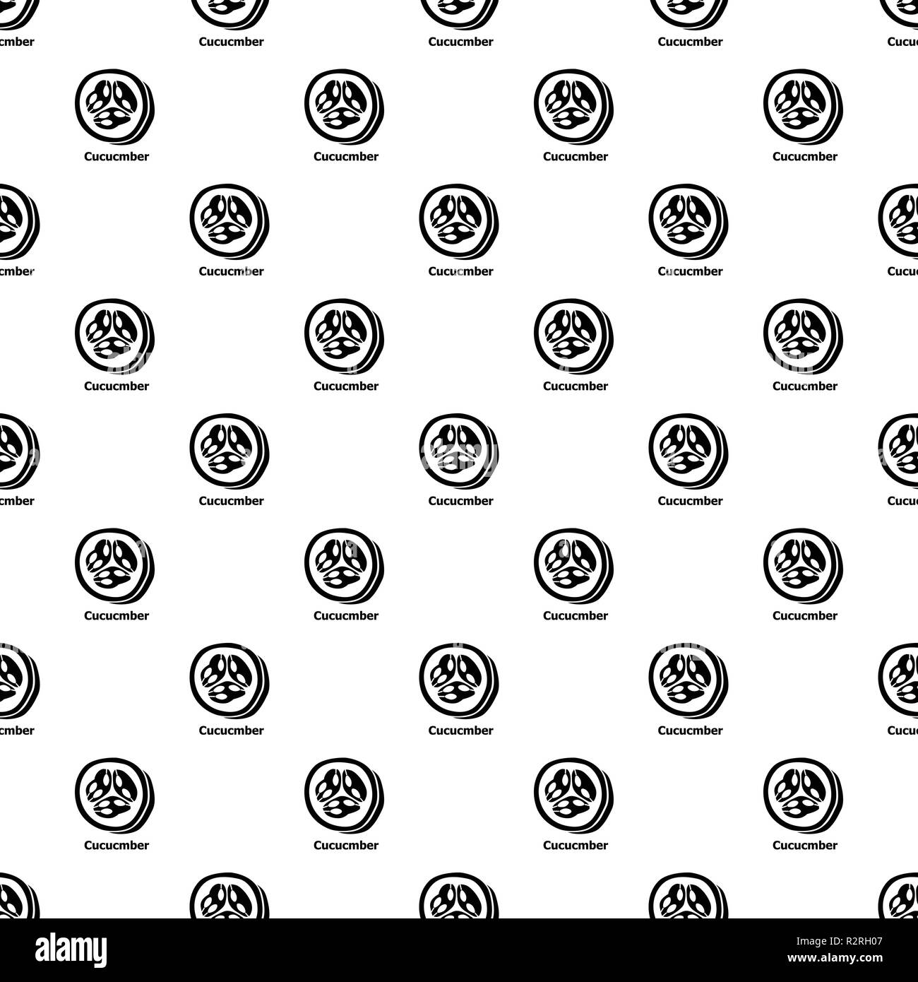 Cut ripe cucumber seeds Stock Vector Images - Alamy