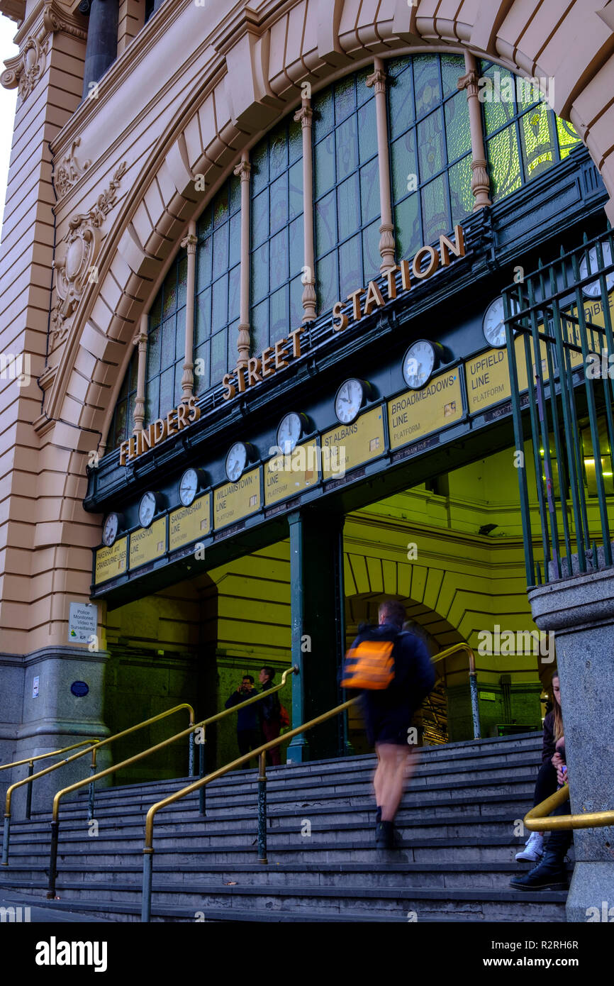 Flinders Street Railway Station Stock Photo - Alamy