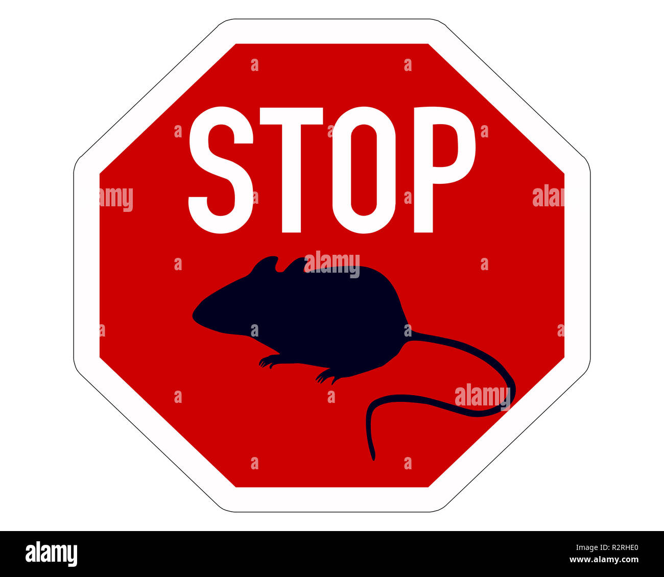 stop sign for mice Stock Photo - Alamy