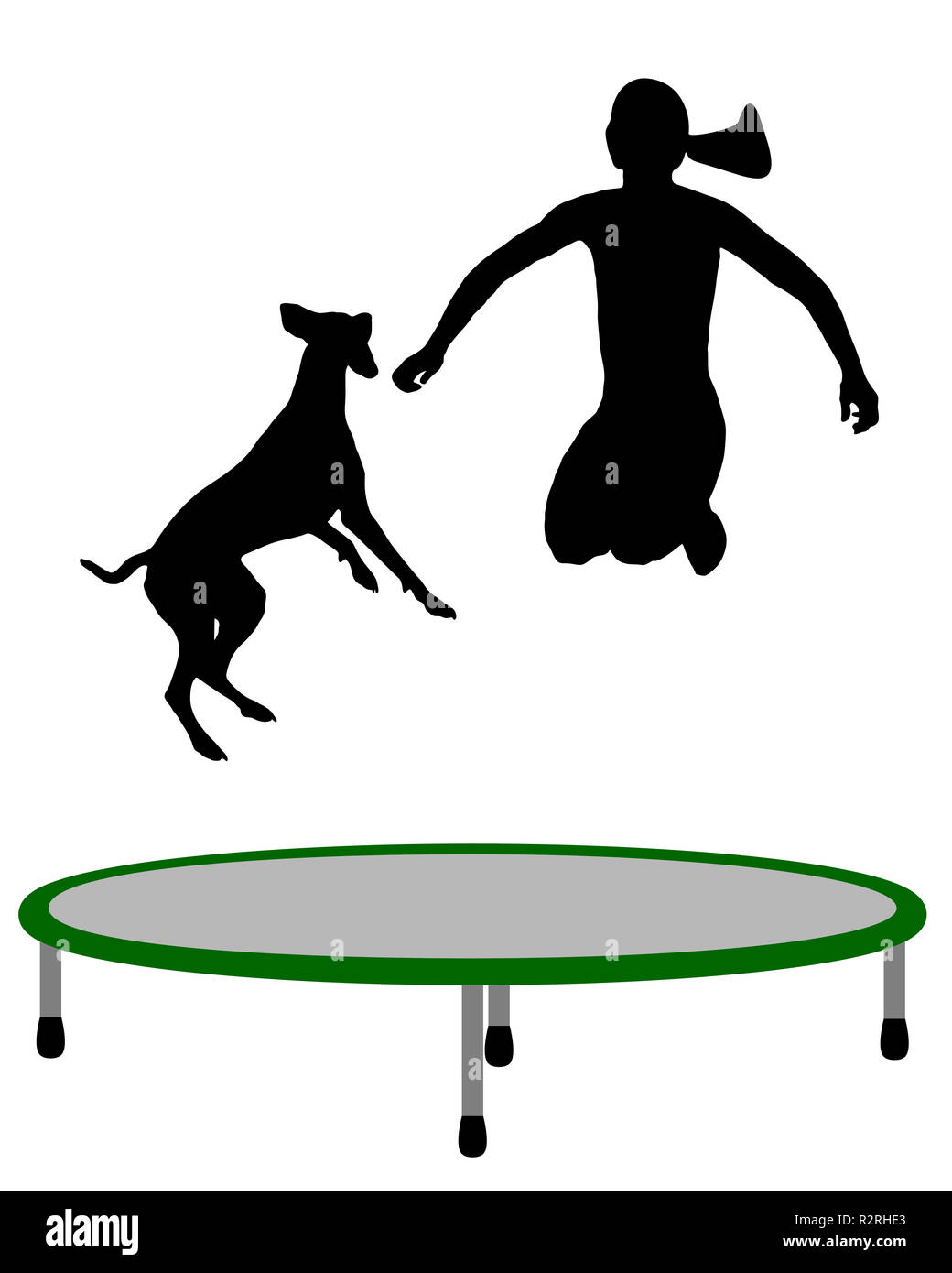 Dog bouncing Cut Out Stock Images & Pictures - Alamy