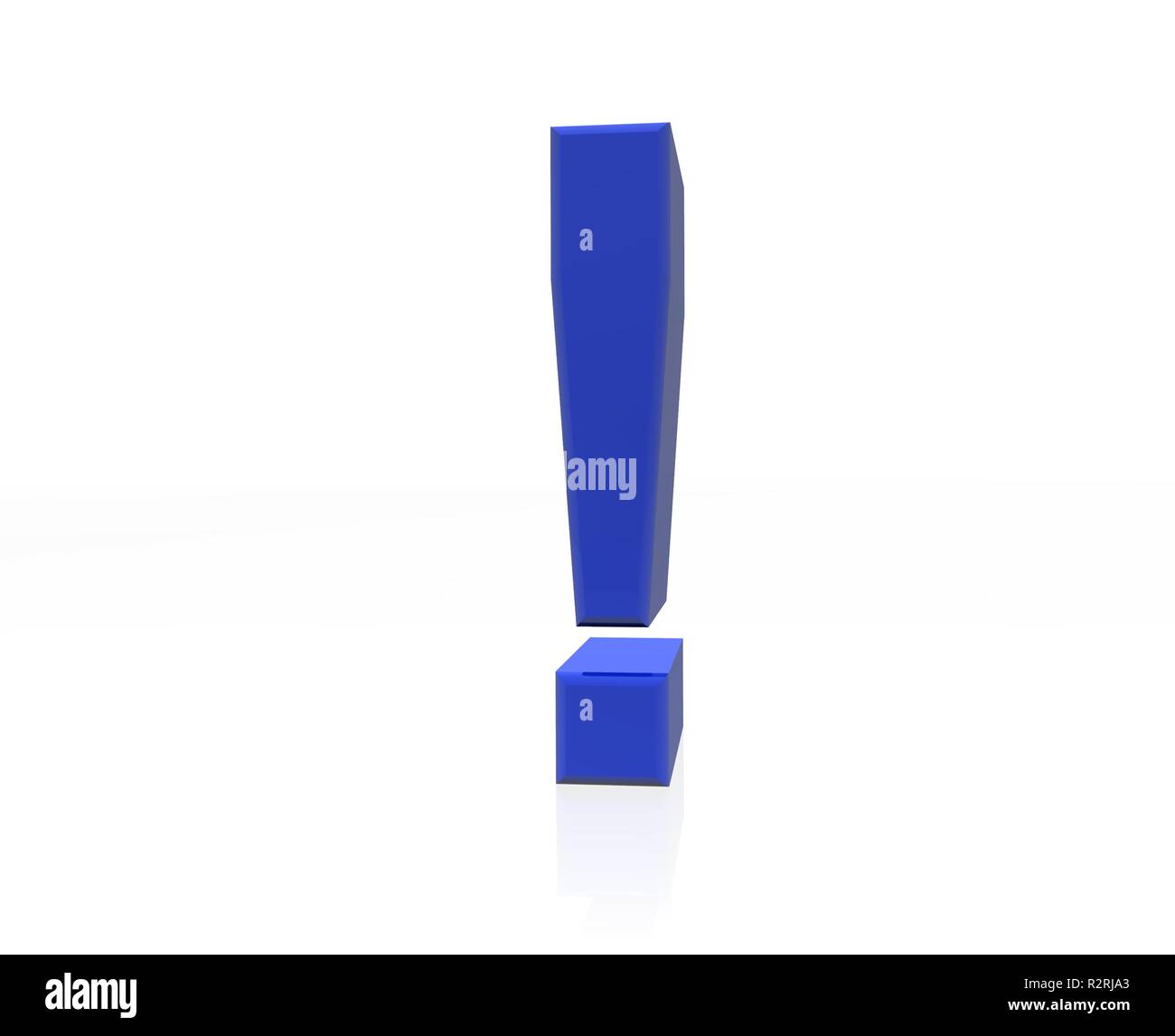 Blue exclamation mark 3d Cut Out Stock Images & Pictures - Alamy