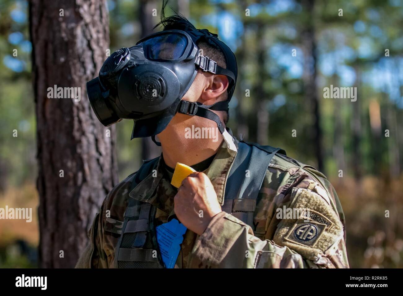 A combat medic assigned to the 82nd Airborne Division, Fort Bragg, N.C ...