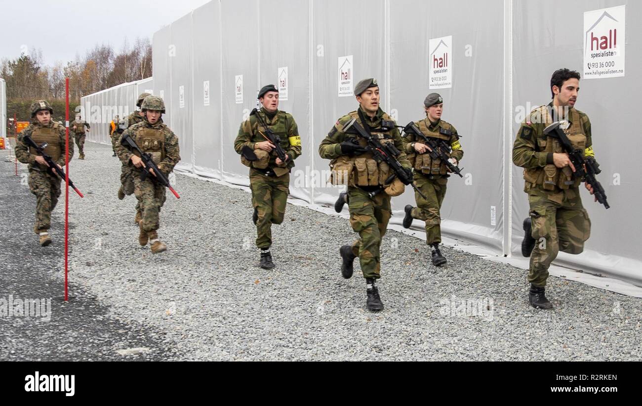U.S. Marines with 2nd Marine Aircraft Wing and Troops with the ...