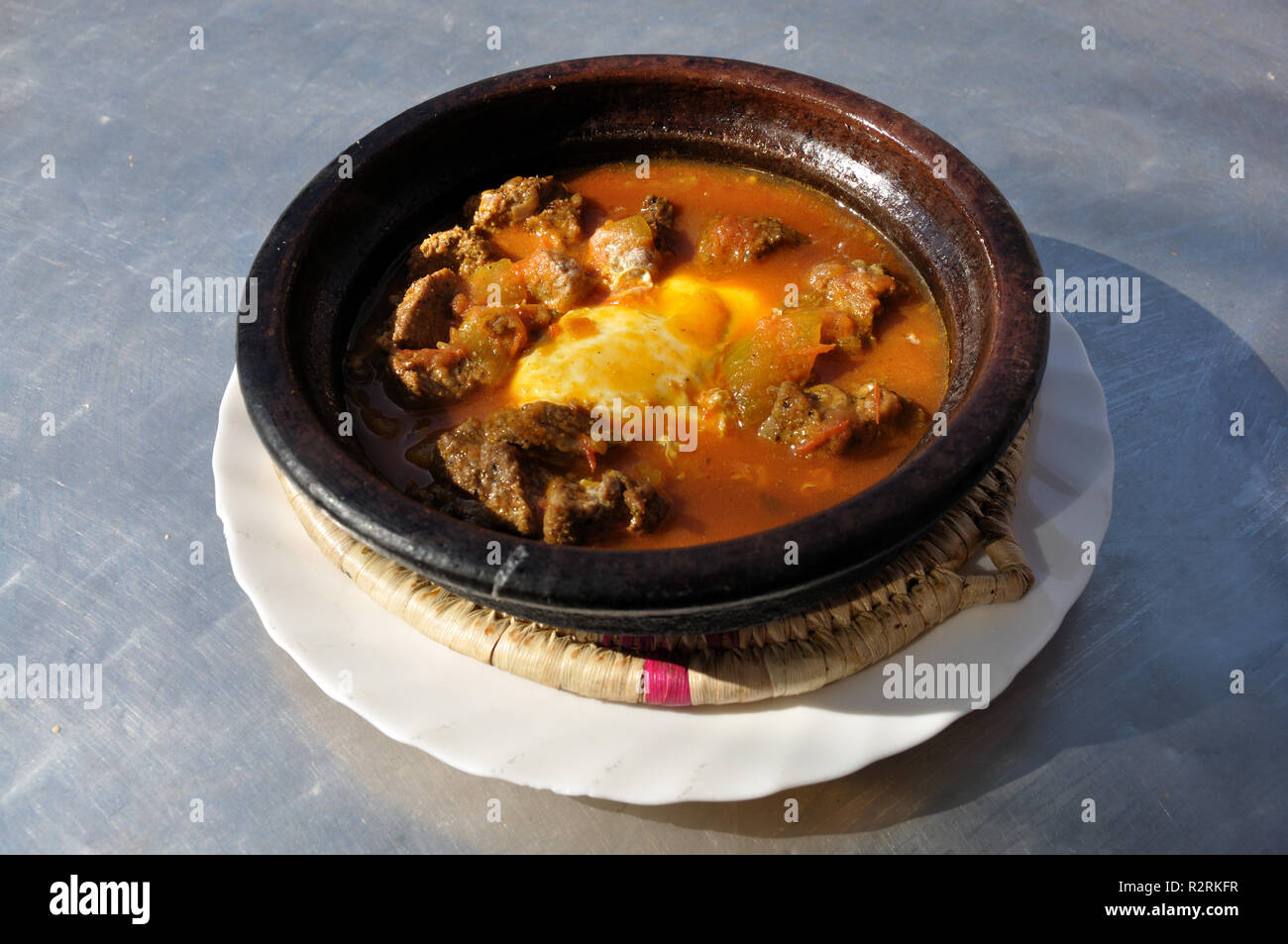 tajine - moroccan meat dish Stock Photo - Alamy