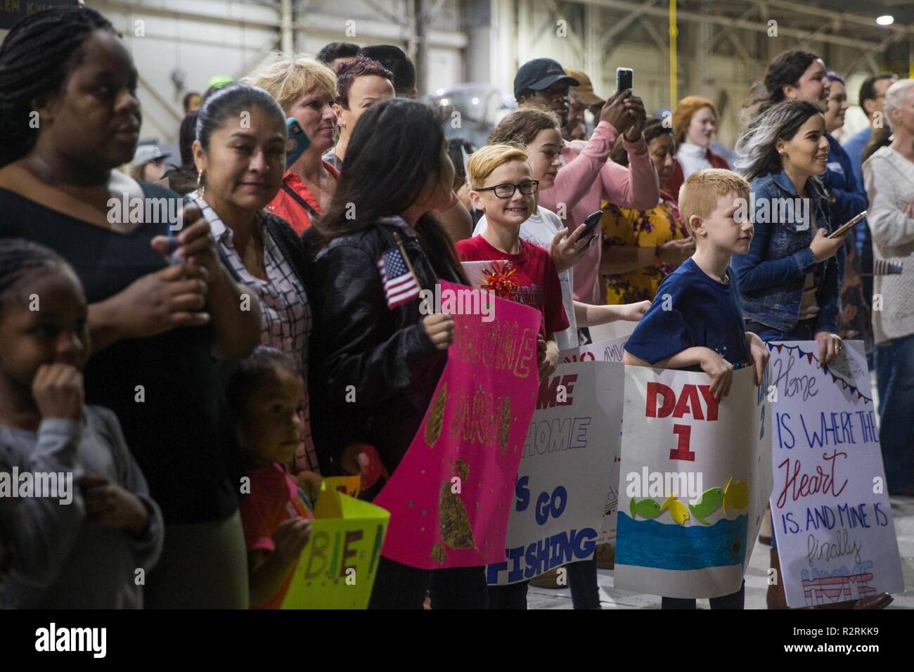 Friends and family of Marines with Marine Tactical Electronic Warfare ...