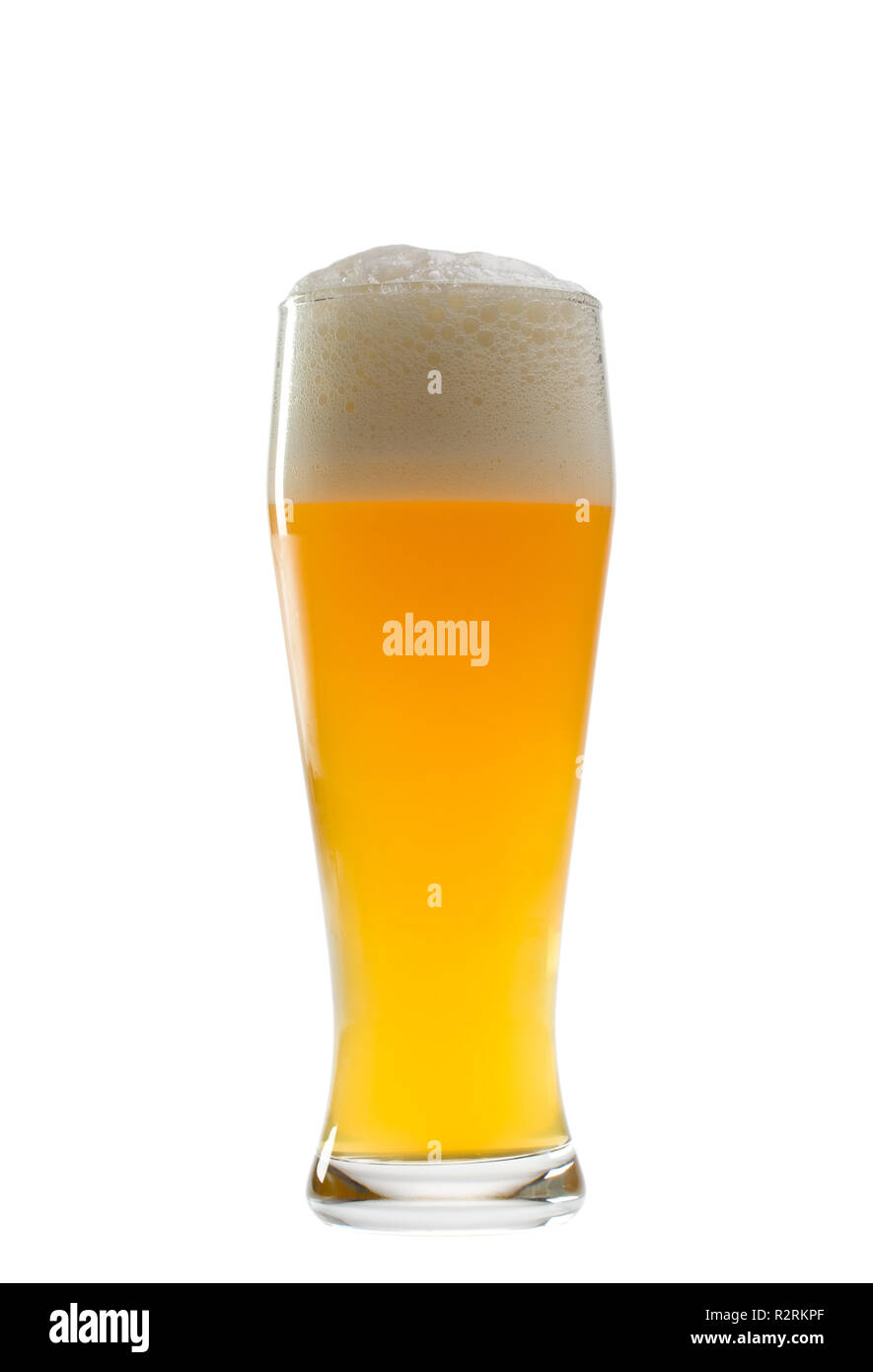wheat beer isolated on white Stock Photo - Alamy