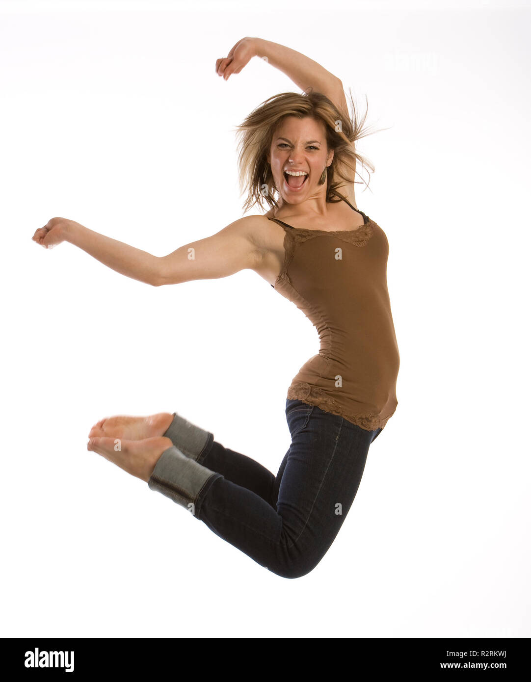 Girl skipping and overhead hi-res stock photography and images - Alamy