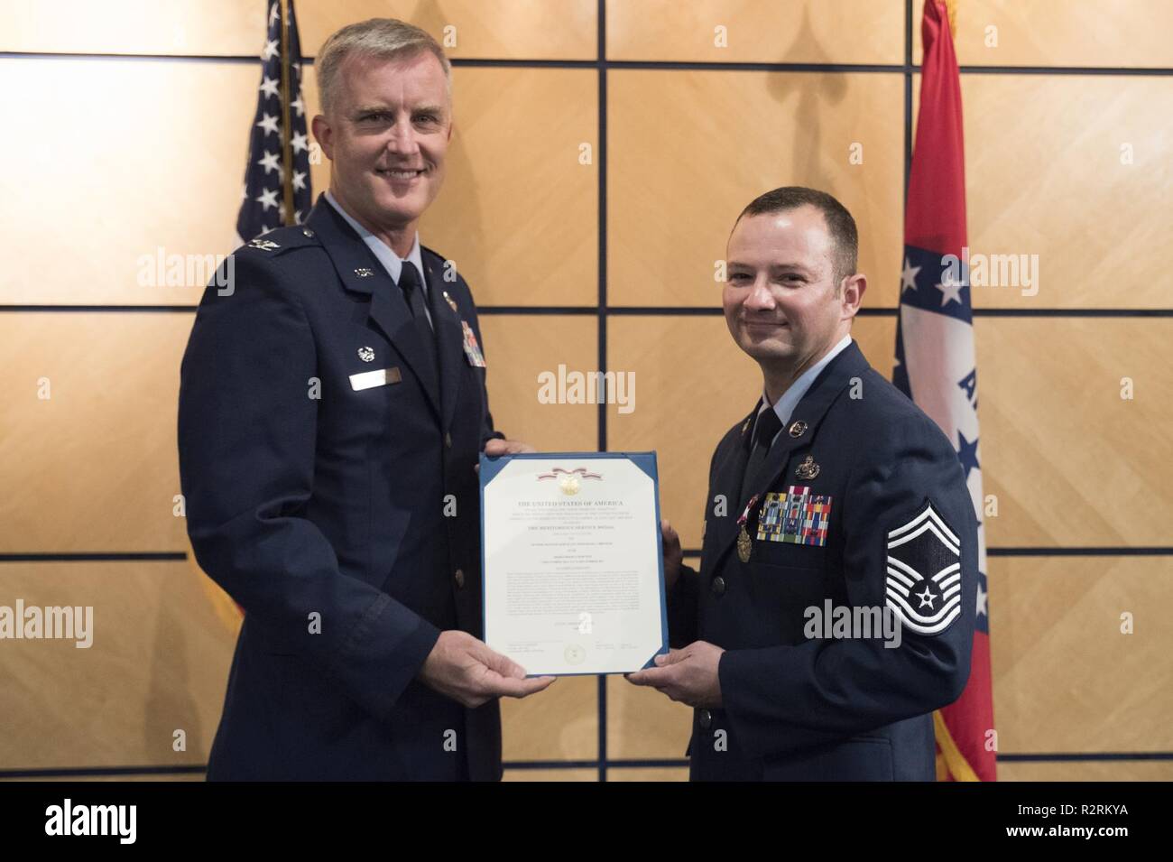 Col. Donald L. Clark, commander of the 189th Mission Support Group ...