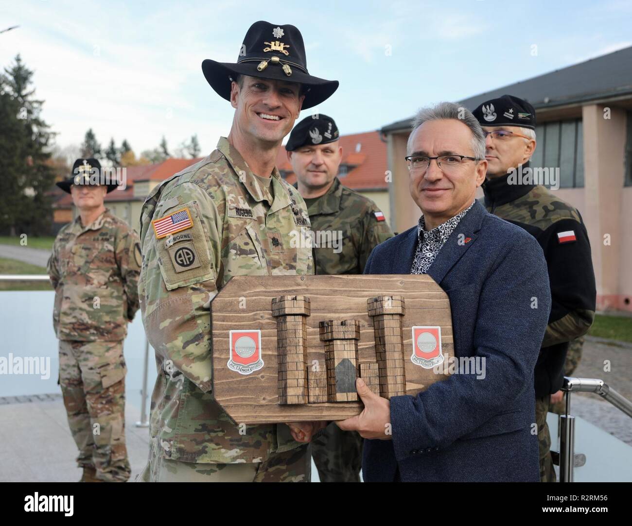 U.S. Army Lt Col Matt Rogers, commander of the 91st Brigade Engineer ...