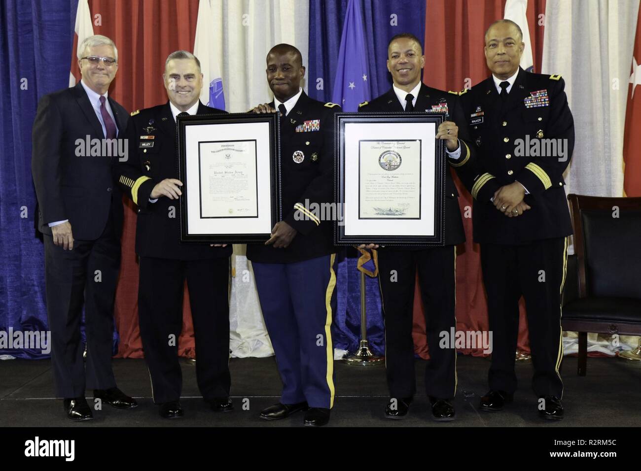 Col. Earl G. Matthews poses for a photo with Gen. Mark A. Milley, Chief ...