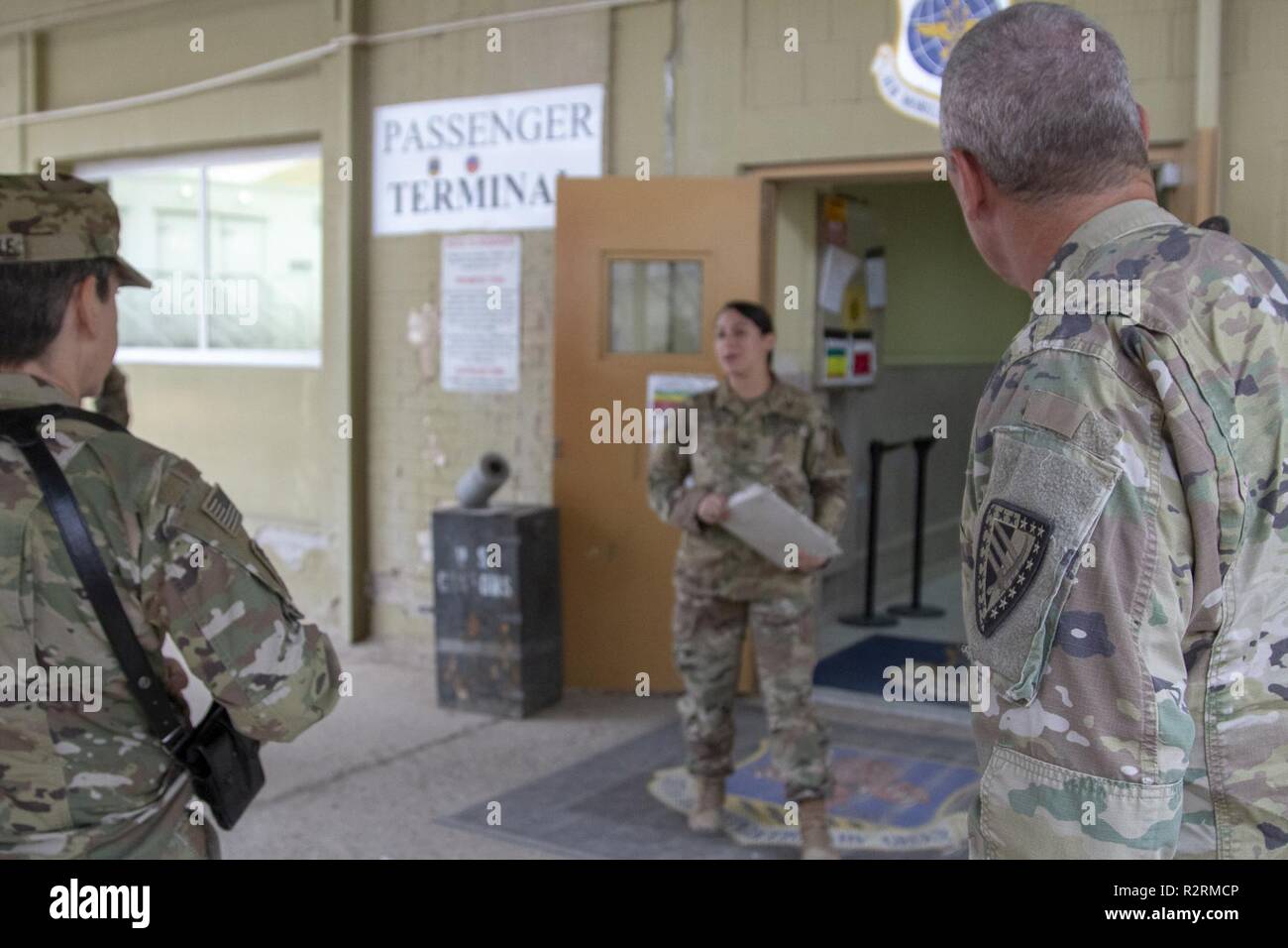 Sgt. Guzman of the 28th Military Police Company briefs the 38th ...