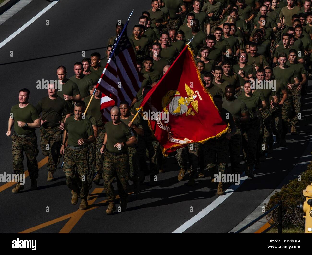 U.S. Marines and Sailors with Marine Aircraft Group (MAG) 12 conduct a ...