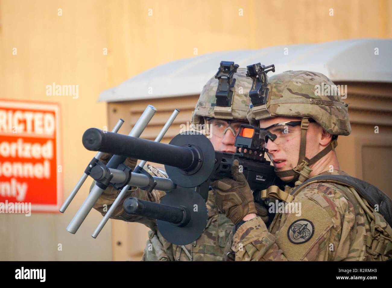 Troopers assigned to 1st Squadron, 3rd Cavalry Regiment, operate the ...