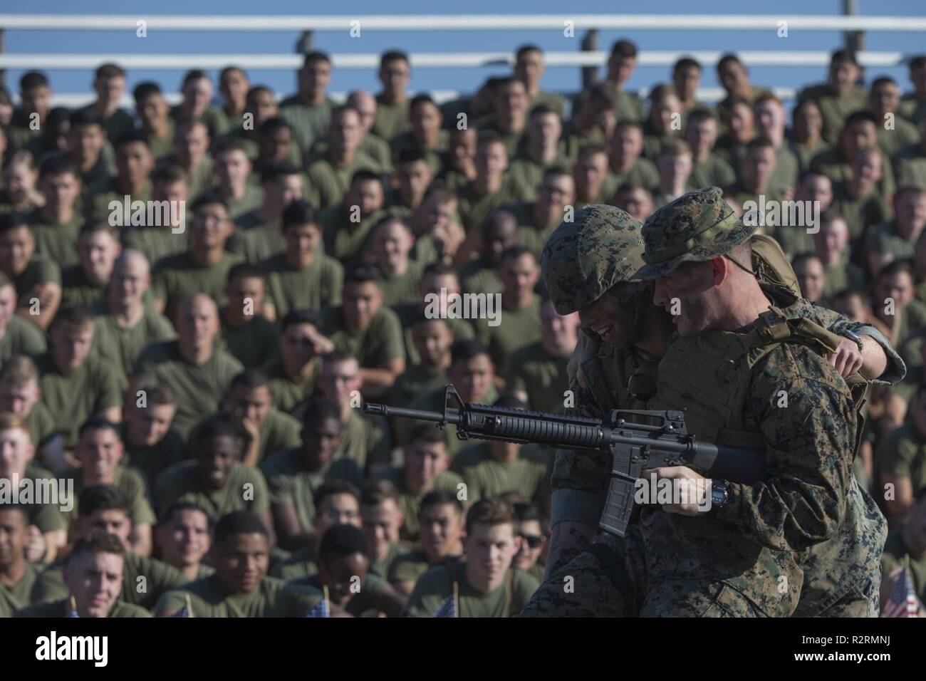 U.S. Navy Hospital Corpsman Cullen Kerr, left, with Combat Logistics ...