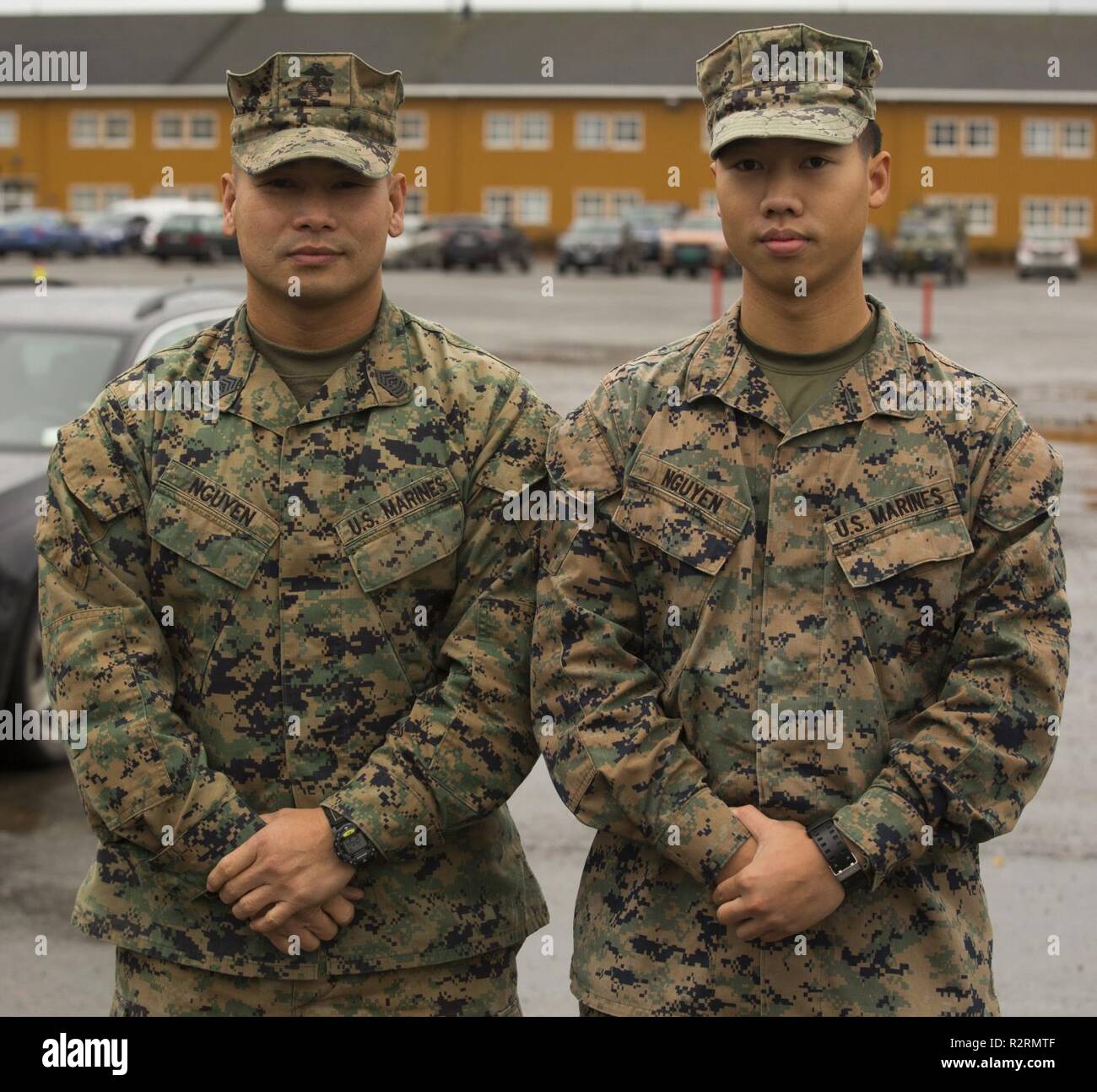 U.S. Marine Corps Master Sgt. Thanh Nguyen with 2nd Marine Logistics ...