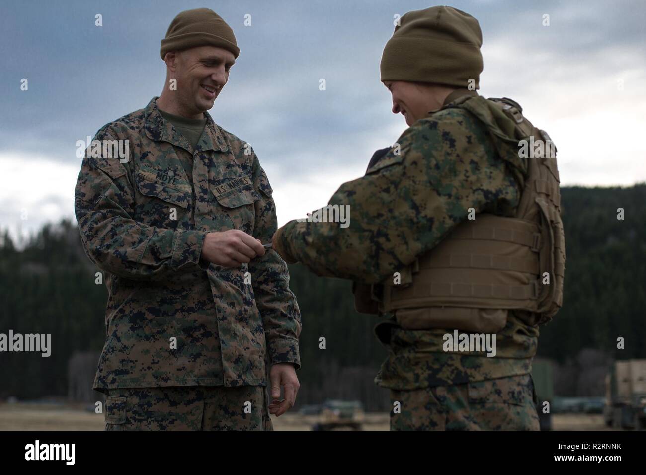U.S. Marine Corps Lt. Col. Joseph E. Moye, the commanding officer of ...