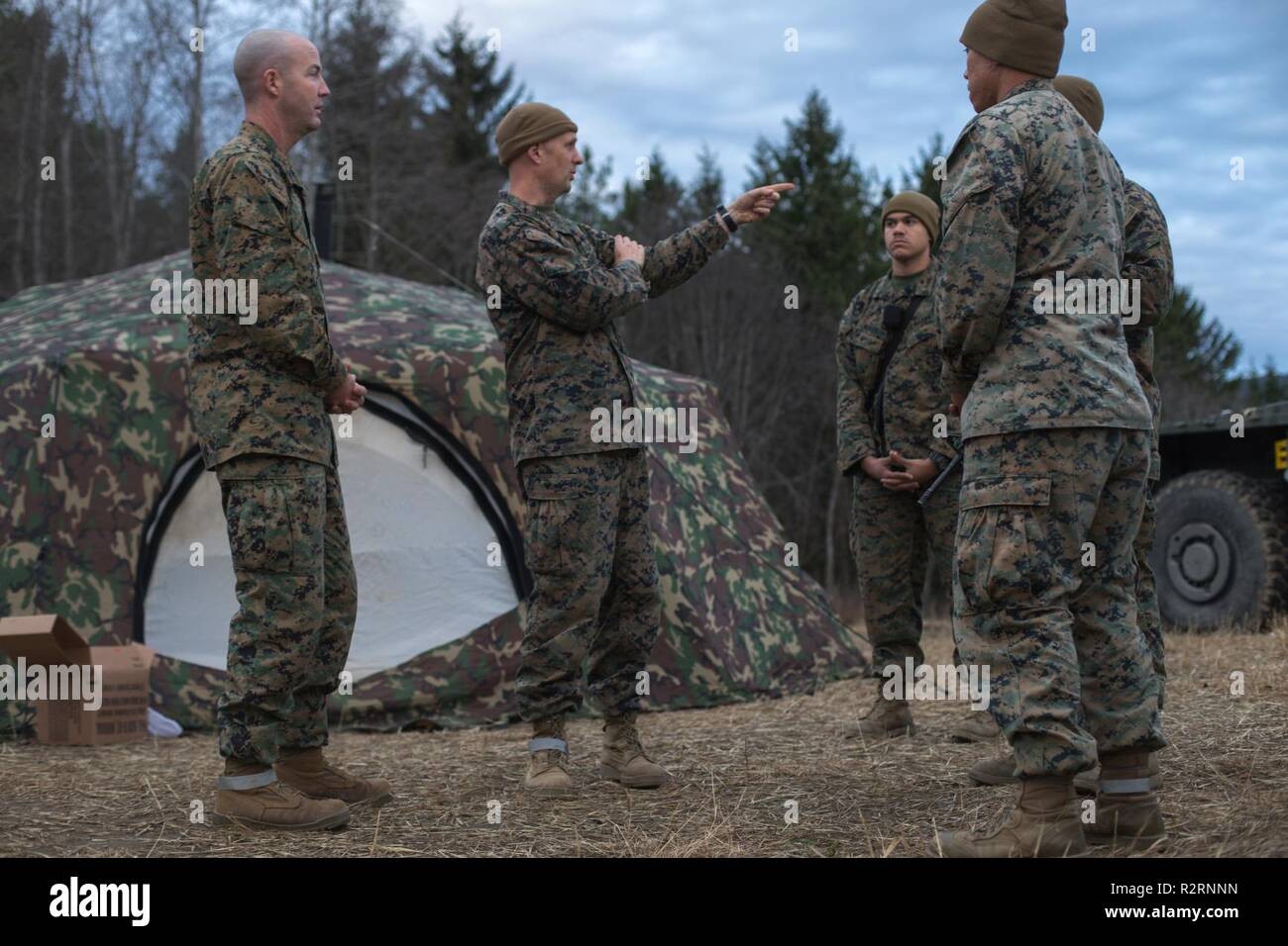 U.S. Marine Corps Lt. Col. Joseph E. Moye, the commanding officer of ...