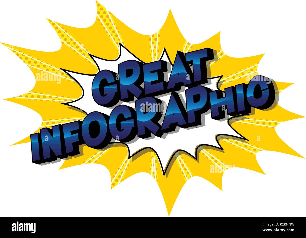 Great Infographic - Vector illustrated comic book style phrase Stock ...