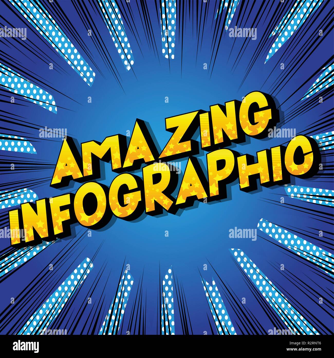 Amazing Infographic - Vector illustrated comic book style phrase Stock ...