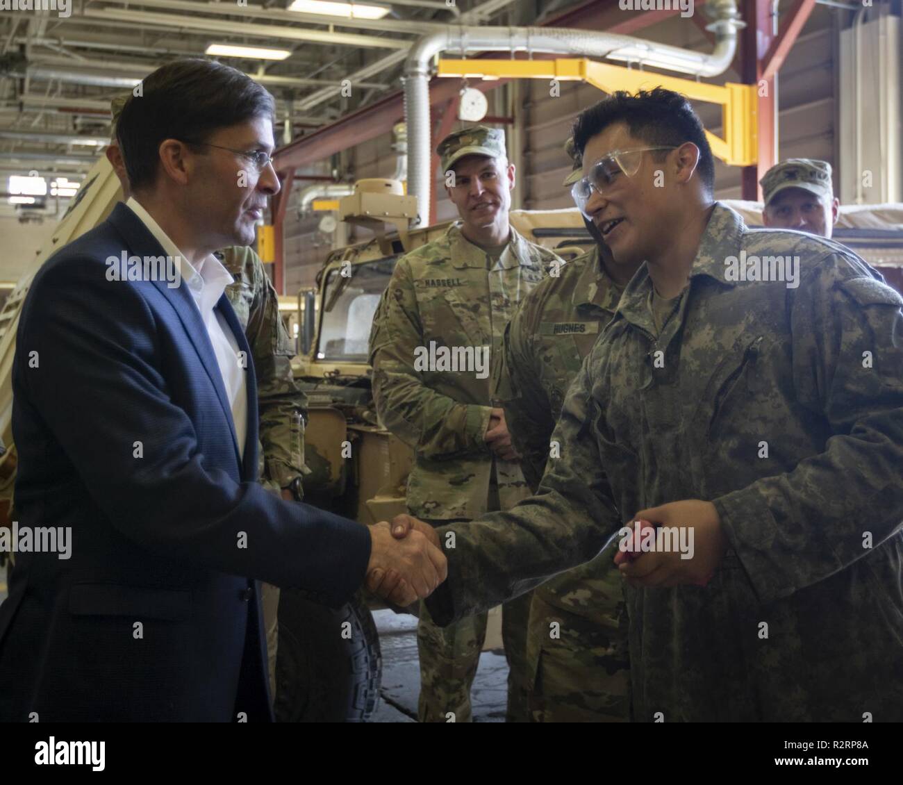 During his visit to Fort Carson, Colorado, Oct. 31, 2018, Secretary of ...