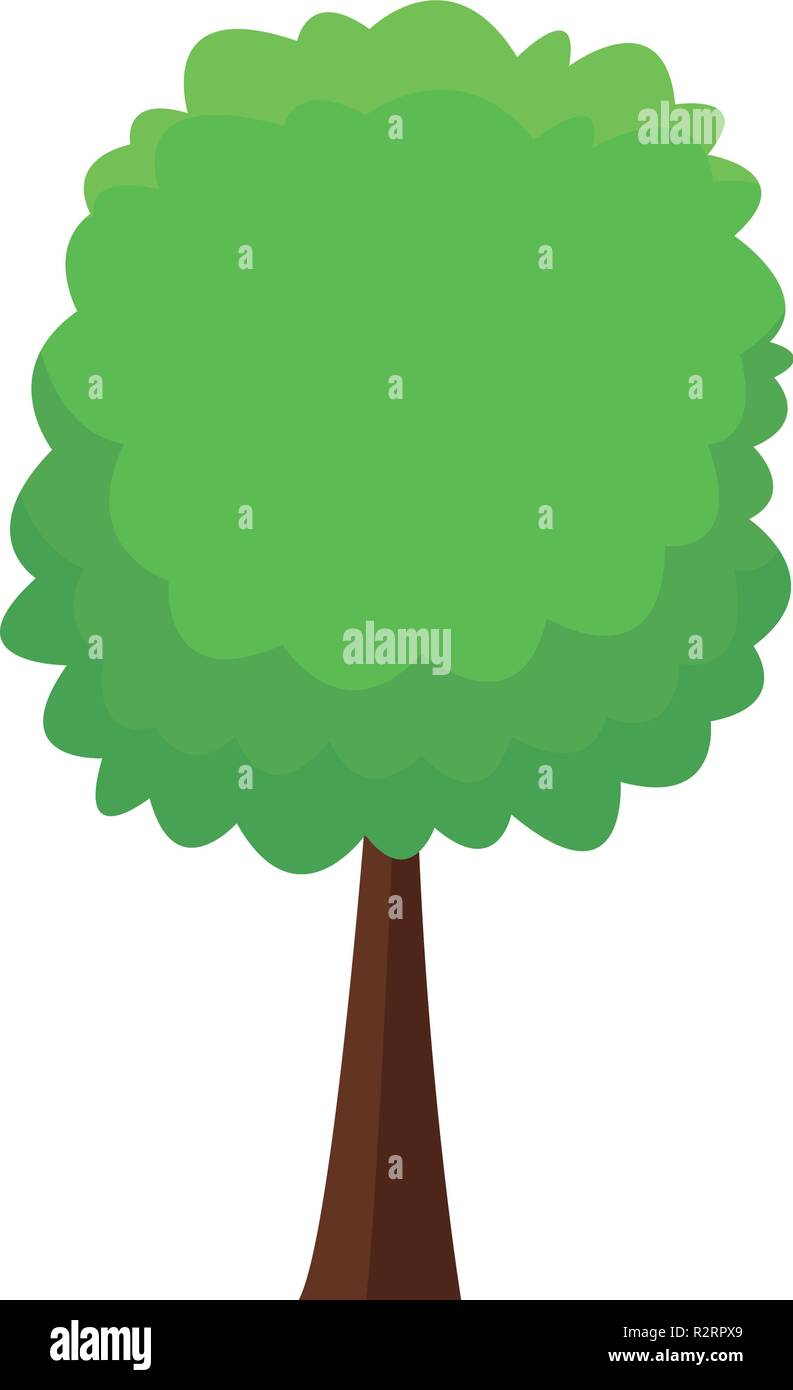 Tree nature symbol cartoon vector illustration graphic design Stock ...