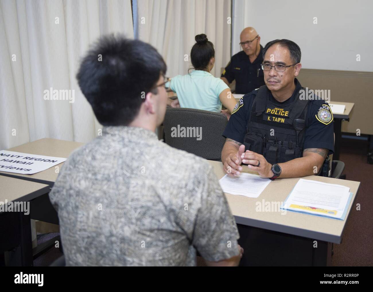 HONOLULU Nov 5 2018 Kenneth Taipin Police Captain At Joint Base Pearl Harbor Hickam JBPHH honolulu-nov-5-2018-kenneth-taipin-police-captain-at-joint-base-pearl-harbor-hickam-jbphh