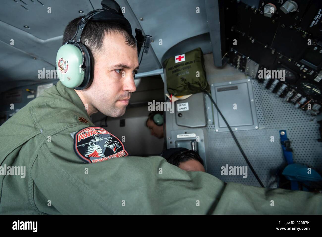 U.S. Air Force Maj. Aaron Osbrink, 961st Airborne Air Control Squadron ...